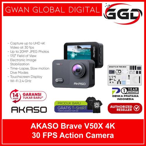 Promo AKASO V50X New Version Action Cam 4K 30fps Waterproof Camera ...