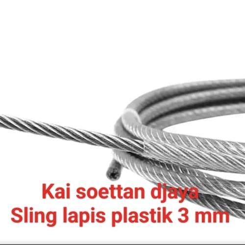 Jual kawat seling 3mm lapis plastik/kawat sling baja 3mm lapis plastik - Jakarta Barat - Kai ...