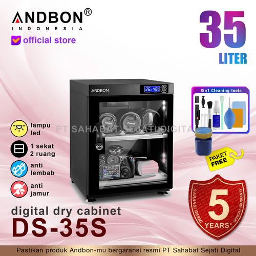 Promo Dry Box Dry Cabinet ANDBON DS-35S Digital Drybox Drycabinet 35 ...