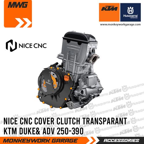 Jual NICE CNC COVER CLUTCH TRANSPARANTS KTM DUKE RC ADV 250/390 ...