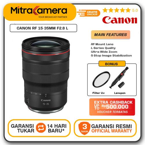 Jual Canon RF 15-35mm F2.8 L IS USM Lens Resmi - Jakarta Selatan - Mitrakamera | Tokopedia