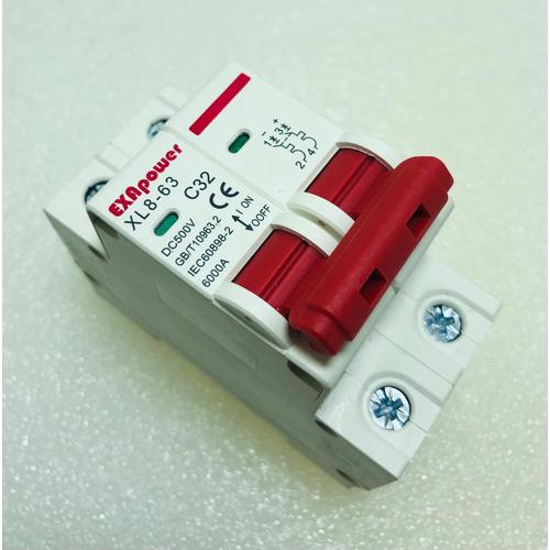 Jual MCB DC 2P 10A 16A 20A 32A 40A 50A 63A 500V Circuit Breaker DC PV AKI - 2P 32A - Jakarta ...