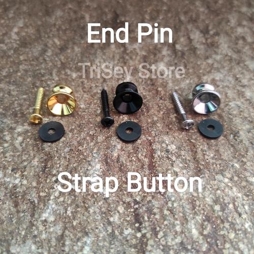 Promo End Pin Strap Button Gitar & Bass - (Type B) - Gold - Kota ...