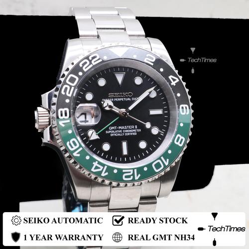 Jual Seiko Mod Seikomod Sprite NH34 LEFTY GMT Automatic Seikomods ...