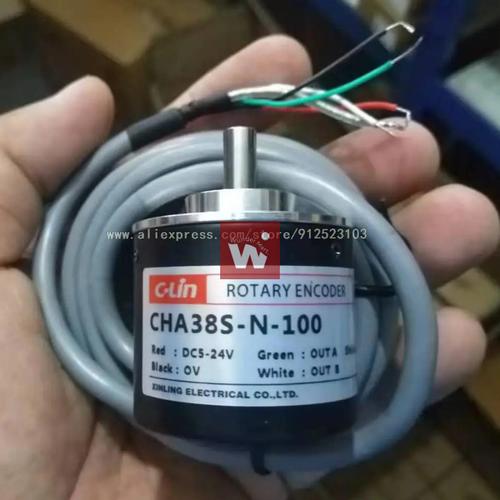 Jual New Encoder C-lin CHA38S-N-100 Four Wire NPN Collector Output ...