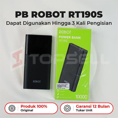 Jual Robot RT190S Powerbank 10000mAh LED Dual Input Type C & Micro USB ...