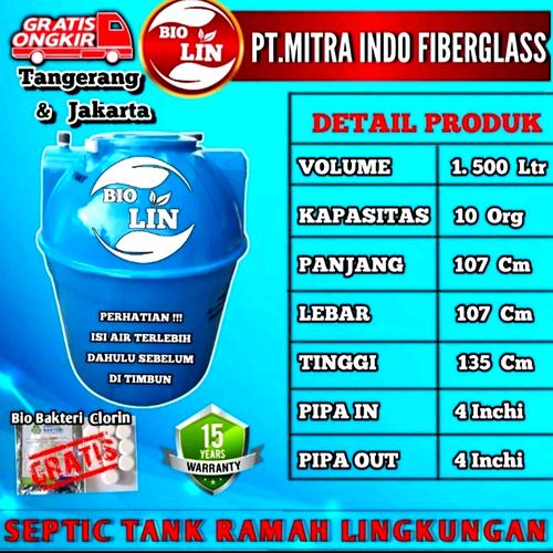 Jual Septic tank 1.500 Liter, BioMas,BioChan,BioTech,BioFill. No.1 ...