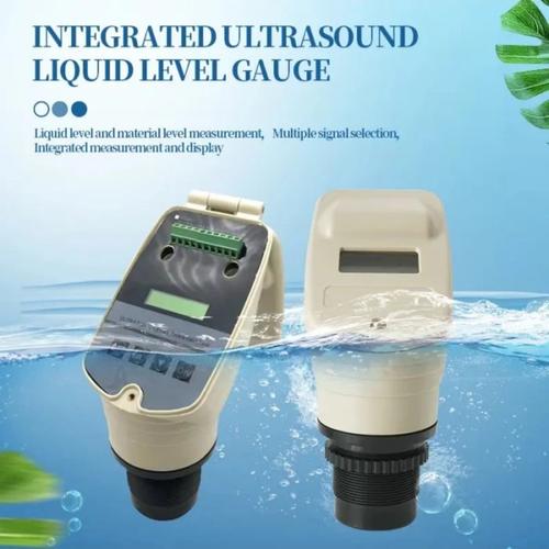 Jual Ultrasonic Level Tester 24VDC 0-10 Meter 4-20MA Liquid Water 24V ...