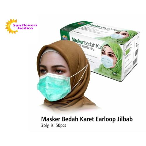 Jual Masker Hijab 3 Ply | Masker Jilbab | Masker Medis Onemed - Kota ...