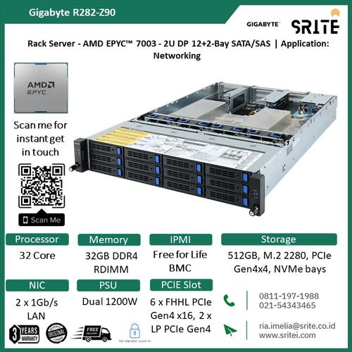 Jual Gigabyte Rack Server 2U AMD Epyc Milan 32 Core 32GB Dual Socket ...