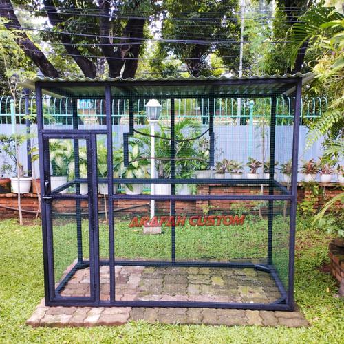 Jual Kandang Burung Koloni Aviary Murai Beo Jalak Lovebird Perkutut ...