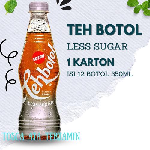 Jual Teh Botol Sosro Less Sugar 350ml 1 Dus isi 12 Botol - Jakarta Utara - TC Tosca | Tokopedia