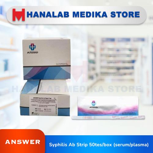 Jual ANSWER SYPHILIS Ab Strip 50tes/box (serum/plasma) - Kota Bekasi ...