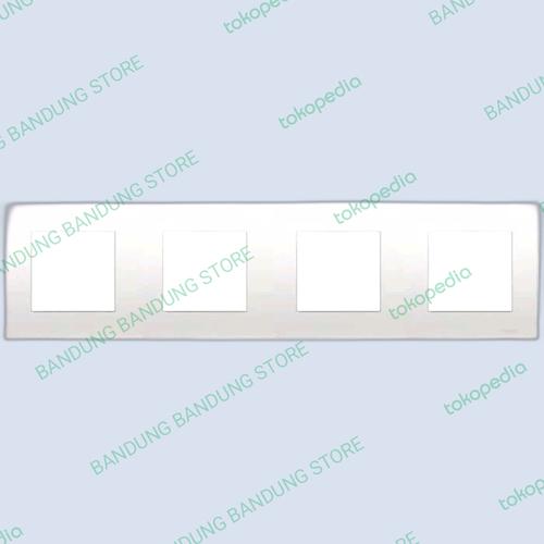 Jual SCHNEIDER KB41 VIVACE FRAME 4 GANG PUTIH FACE PLATE 4 GANG ...