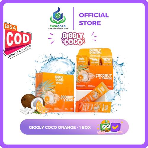 Jual Giggly Coco Isotonic Coconut Box - Coconut Orange 180gr 15 Sachet ...