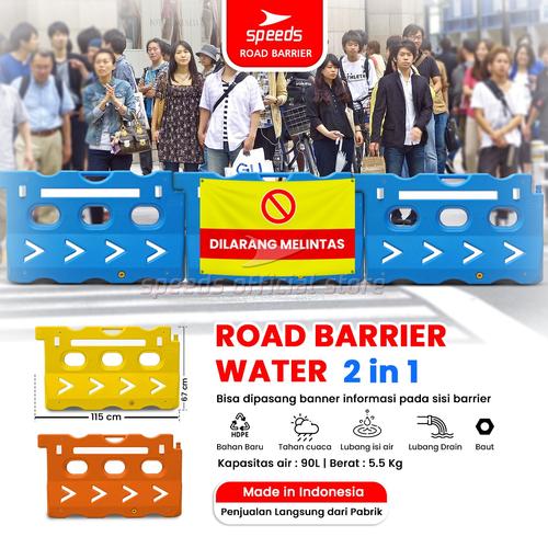 Promo SPEEDS Pembatas Jalan Raya 2in1 Road Barrier Penutup Jalan Safety ...