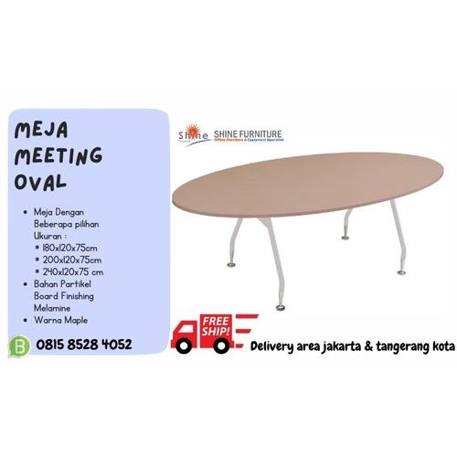Jual MEJA MEETING OVAL MEJA MEETING KANTOR MODERN - Jakarta Barat ...