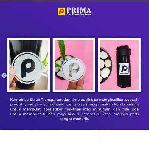 Jual Cetak Stiker Transparant Tinta Putih A3+ + kisscut - Kota ...