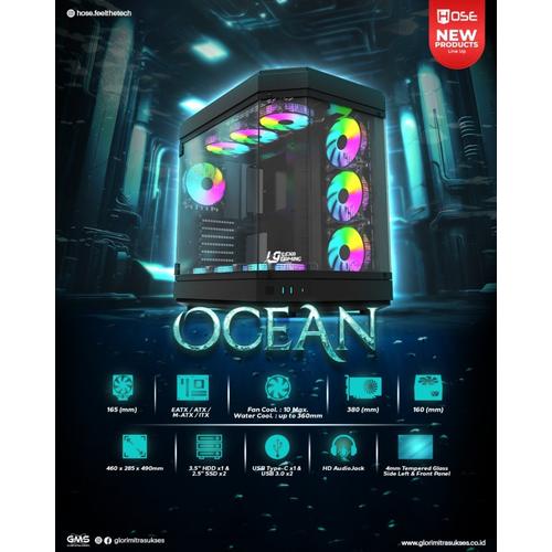 Jual CASING HOSE LEXA GAMING OCEAN ARCTIC FULL TOWER - CASING FRIMELESS ...