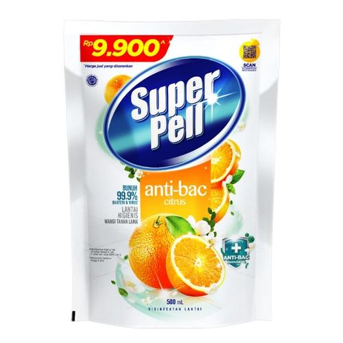 Promo Super Pell Anti-Bac Pembersih Lantai Citrus 500 ml - Kab ...