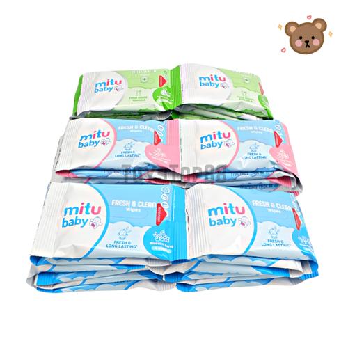 Jual Mitu Baby Wipes Mini Tissue Basah Kecil isi 4 sheets - Tisu Travel ...