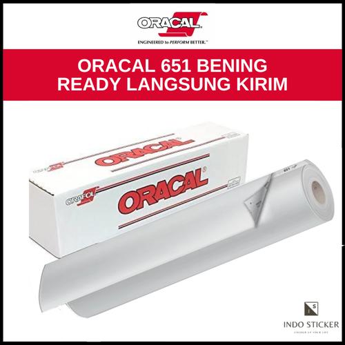 Promo Sticker Oracal Bening 651 000 Clear Gloss Matte Doff Skotlet ...