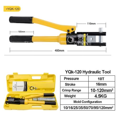 Jual yqk120 hydraulic crimping plier tang press hidrolik skun 10-120mm ...