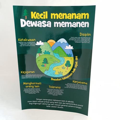 Jual Poster Kecil Menanam Dewasa Memanen / Poster Edukasi / Poster ...