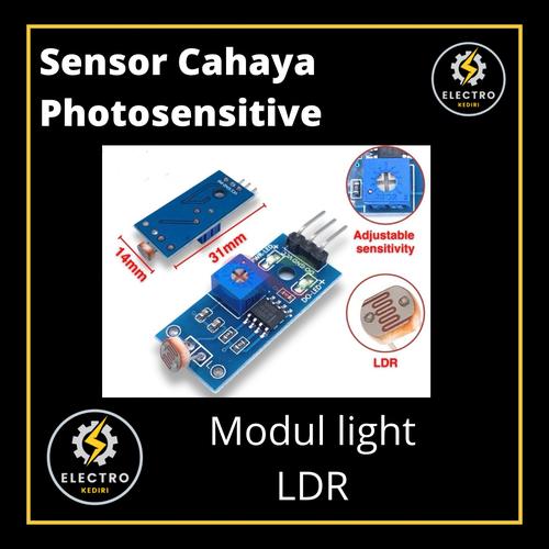 Jual Modul Sensor Cahaya Ldr Photosensitive Light ~ Arduino Uno