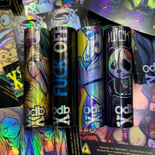 Jual Stiker Skin Wrap Baterai 18650 Hologram ODB UWU V1 Full Motif - 1 ...
