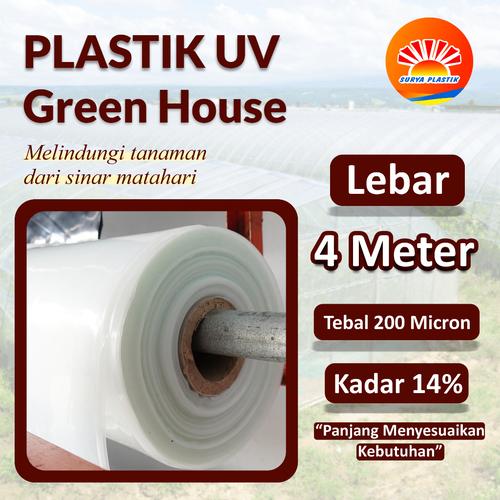 Jual Plastik UV Green House Tebal 200 Micron 6% Lebar 4 Meter - Kab. Blitar - Suryaplastik ...