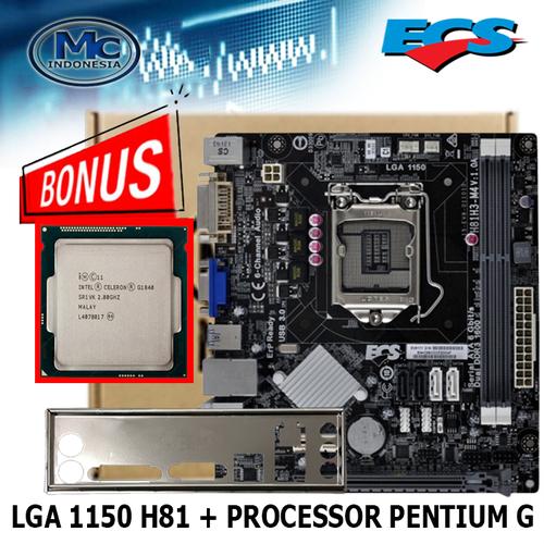 Promo Mainboard Intel LGA 1150 H81H3-M3 ECS HDMI - H81H3M4 - Kota ...