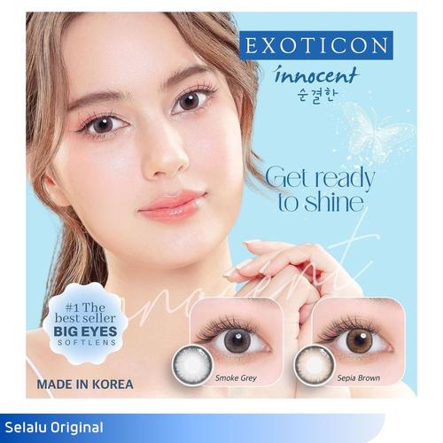 Jual SOFTLENS WARNA EXOTICON X2 INNOCENT BIG EYES READY NORMAL ...