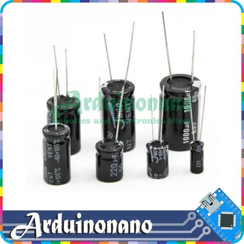 Jual Capasitor elco 1uf 50v kapasitor elko 1 uf micro mikro capacitor ...
