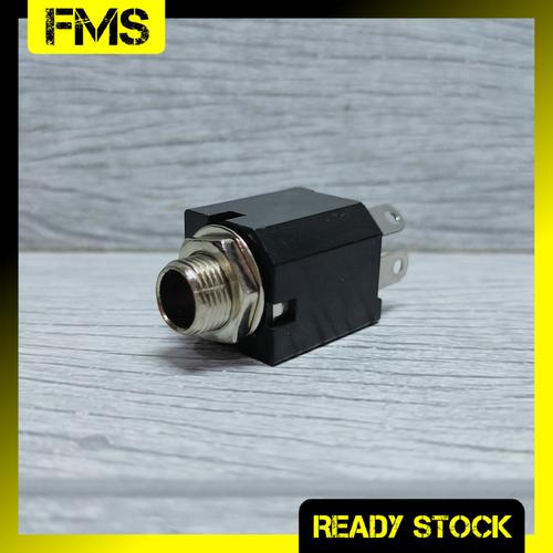 Jual Socket Female Jack Output Gitar Bass Efek Lubang Soket 6.35mm Mono ...