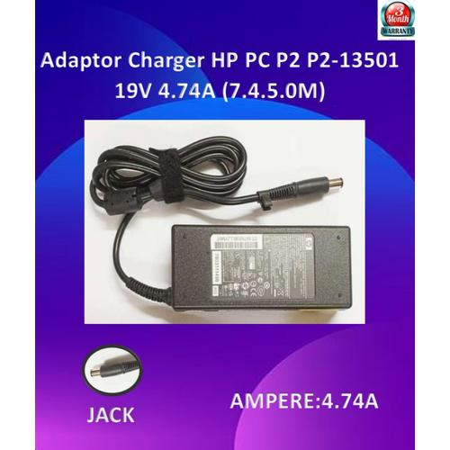 Jual Adaptor Charger HP PC P2 P2-13501 19V 4.74A (7.4.5.0M) - Jakarta ...