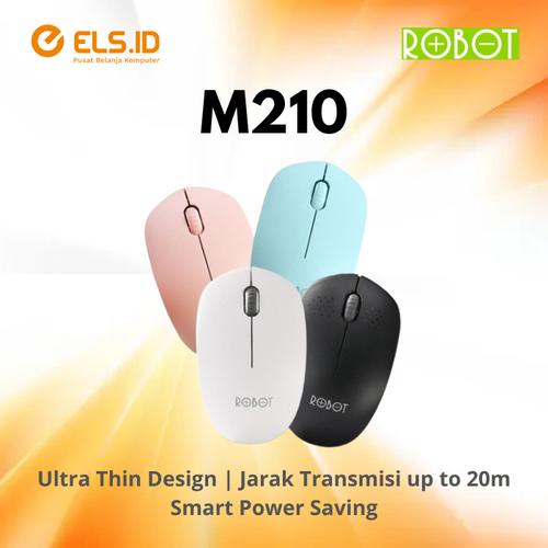 Jual Robot M210 Mouse Wireless 2.4G Optical USB - Pink - Kota ...