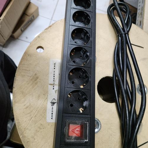 Jual PDU 6 Lubang / PDU Rack 6 Hole / Colokan Listrik 6 Port High ...