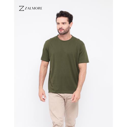 Promo Zalmore Basic Men Oneck T-Shirt Premium Cotton-Kaos Polos Pria ...