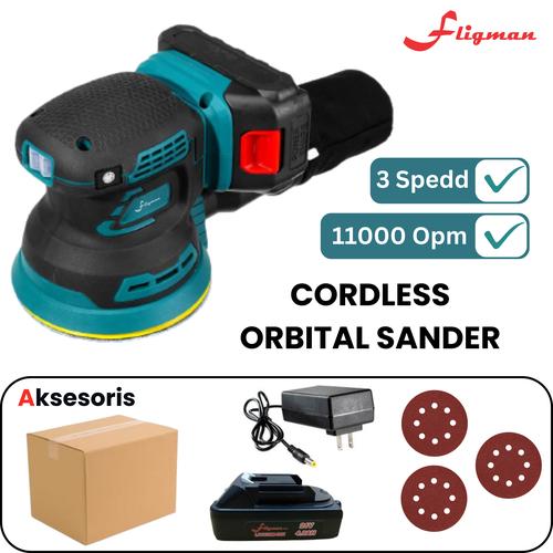 Jual Fligman-Mesin Amplas Bulat Polisher Waxing 125mm/Orbital Sander ...
