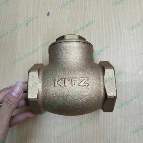 Jual CHECK VALVE KITZ 1/2" INCH KUNINGAN / SWING CHECK VALVE - Jakarta ...