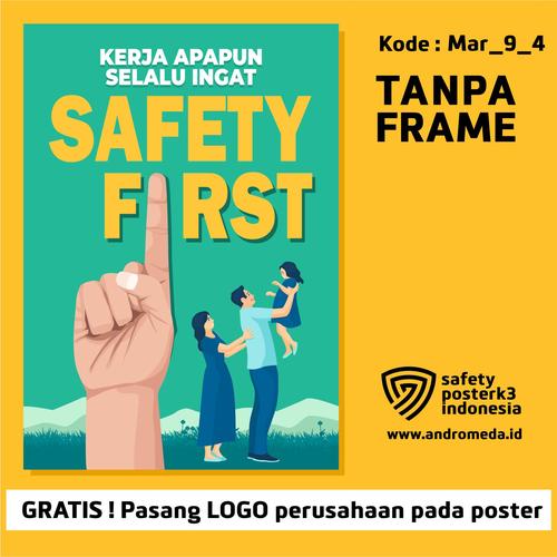 Jual Poster K3 Slogan Safety, Kampanye Keselamatan Kerja 9_4 - 60x42 cm ...