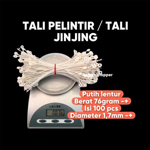 Jual Tali Plintir / tali pelintir 100pcs+- - hitam lentur - Kota ...