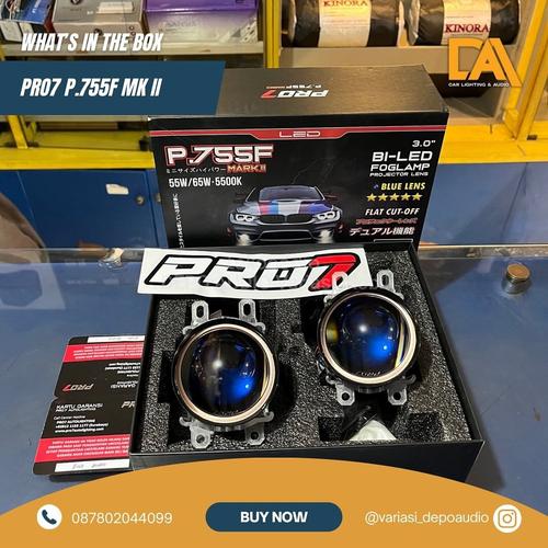 Jual PRO7 P755F MARK II FOGLAMP PROJECTOR BLUE LENS 55W / 65W 5500K ...