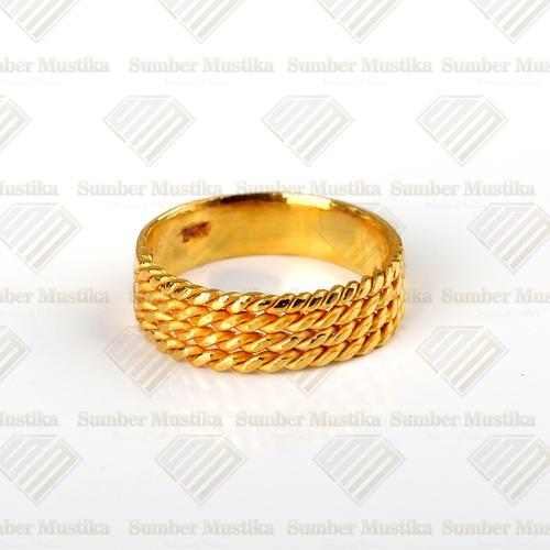 Promo Cincin Emas 24 karat Model Tali Air - 10 Gram - Kota Bandar ...