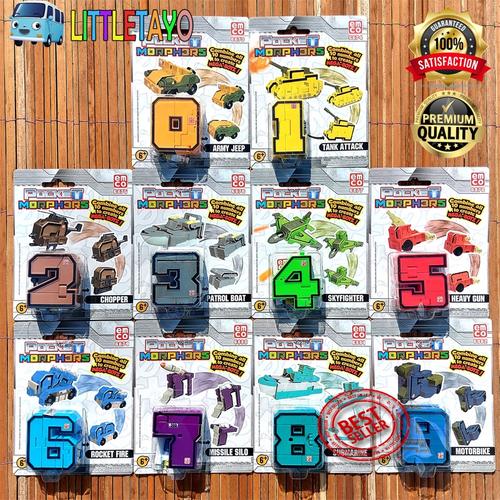 Jual TRANSFORMERS POCKET MORPHERS NUMBER SET 0-9 ROBOT EMCO ORIGINAL ...