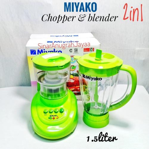 Jual MIYAKO Blender 1.5Liter 2in1 Blender Chopper CH501PFAP Chopper ...