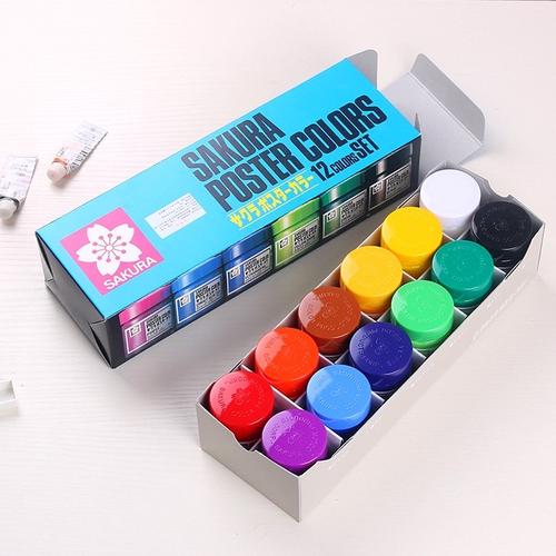 Jual Sakura Poster Colors 30ml set 12 Warna Cat Poster - Jakarta Timur ...