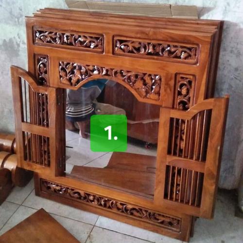 Jual cermin krepyak jati , cermin hiasan tembok dinding , cermin kaca ...