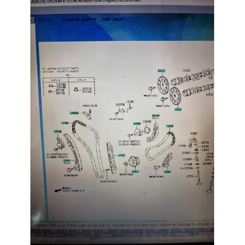 Jual TIMING CHAIN RANTE KETENG SET INNOVA REBORN FORTUNER VRZ 2GD ...